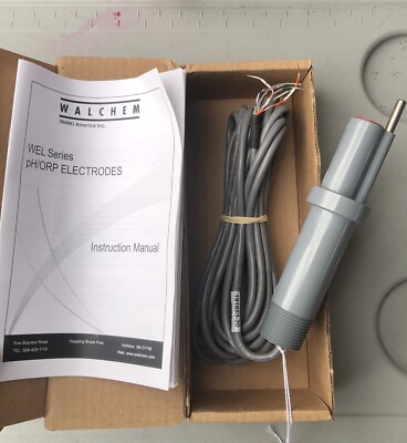 WALCHEM 191653-20 Wel Series PH/ ORP Sensor Electrode, PH Transmitter ...