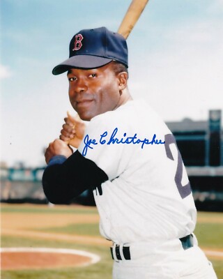 JOE CHRISTOPHER BOSTON RED SOX COLOR ACTION SIGNED 8x10 | eBay