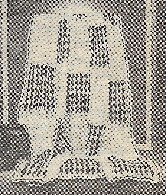 vintage, Two-Color Afghan crochet pattern instructions | eBay