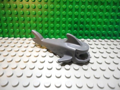 Lego mini figure 1 Dark Bluish Gray shark with mouth open | eBay
