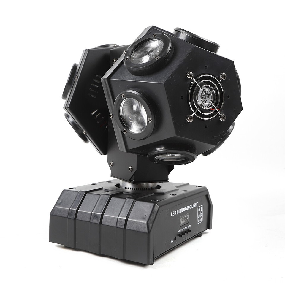 LED Dual Moving Head Light, 160W RGBW Gobo Beam Stage Lighting DJ Disco ...