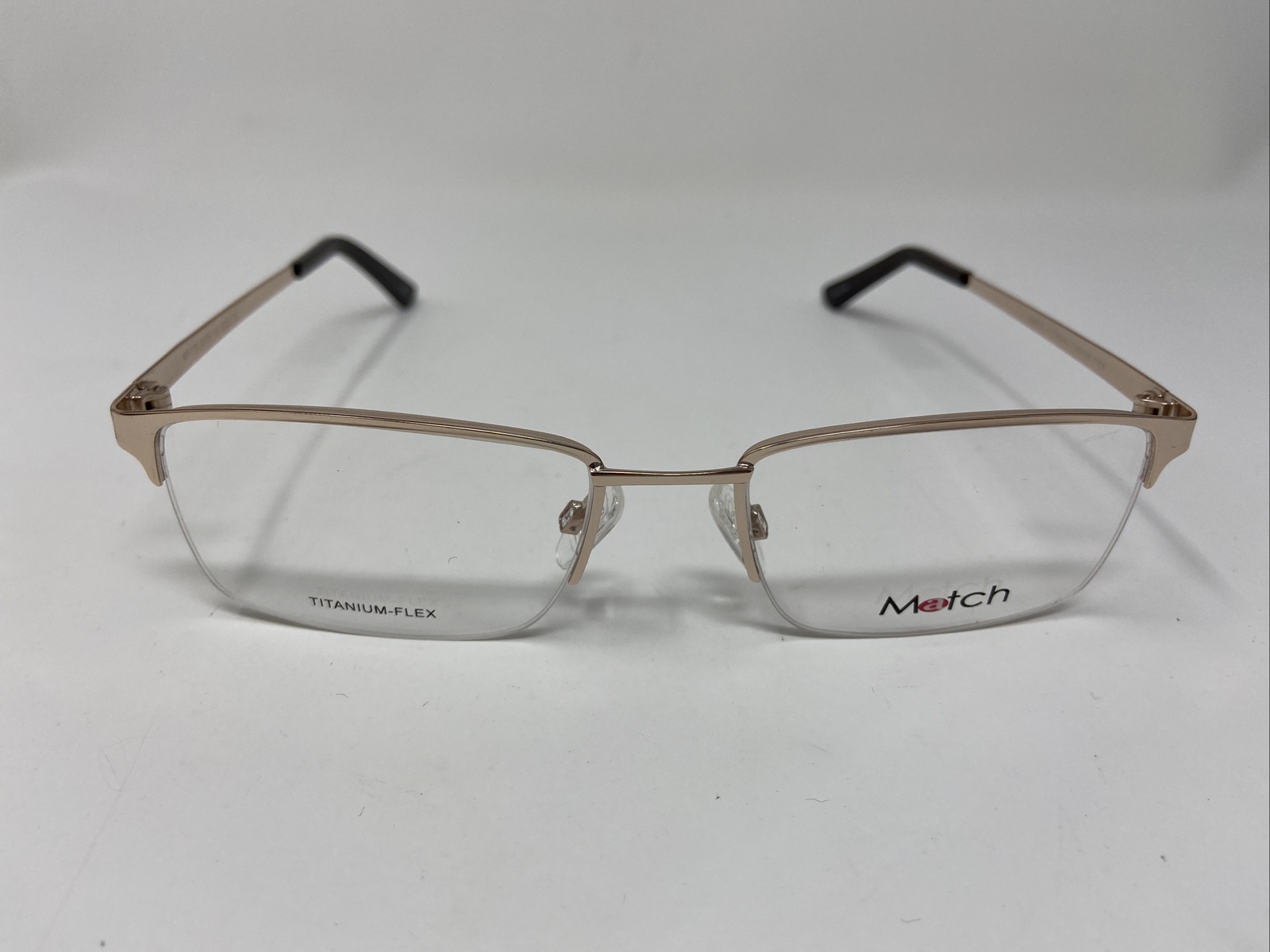 MATCH EYEGLASSES FRAME TITANIUM FLEX MF-170 53/18/140 GOLD IO33 | eBay