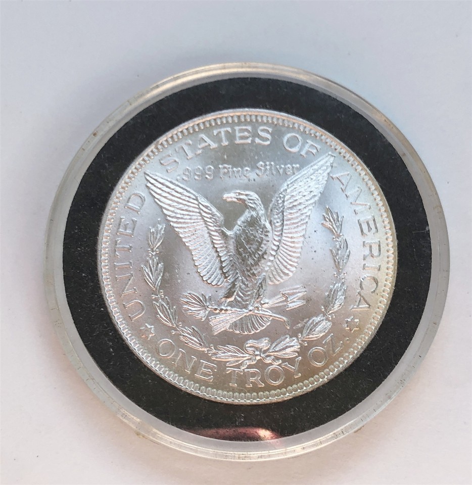 U.S. MORGAN .999 PURE SILVER 1 OZ COIN FANTASTIC IN DISPLAY CASE | eBay
