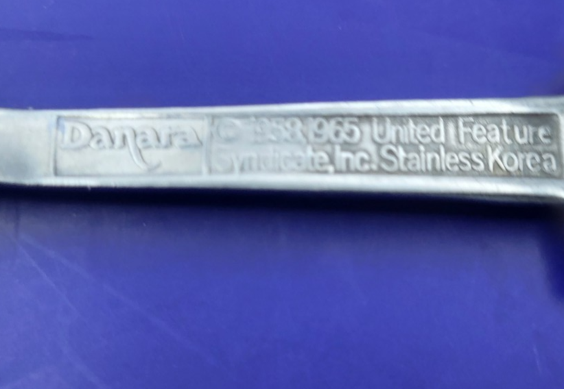 Vintage Danara PEANUTS Snoopy Stainless Korea Children’s Baby Spoon & Fork 4.5" | eBay