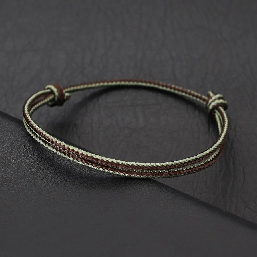 Men’s 2mm Thin String Bracelet Adjustable Minimal Cord Gift for Him | eBay