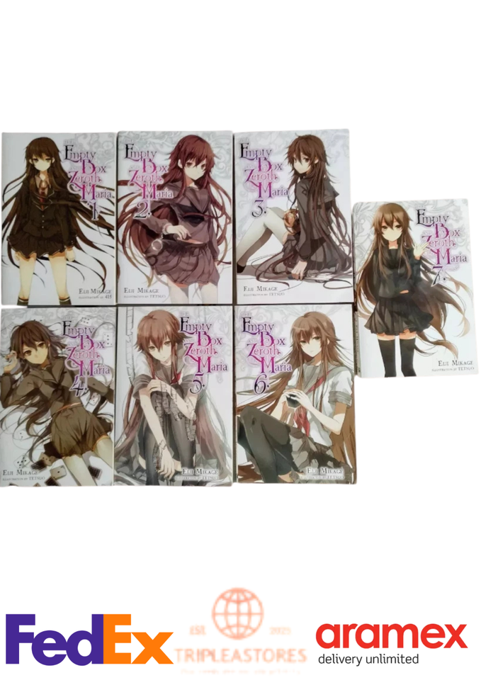 The Empty Box and Zeroth Maria English Version Light Novel Volume 1-7 ...