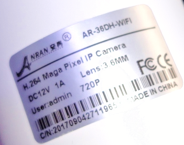 New - Anran AR-36DH WiFi Bullet Camera w/ NIght Vision & Power Supply ...