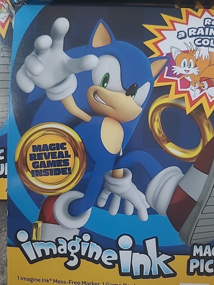 Imagine Ink Sonic The Hedgehog Magic Reveal Games Pack Of 2 | eBay