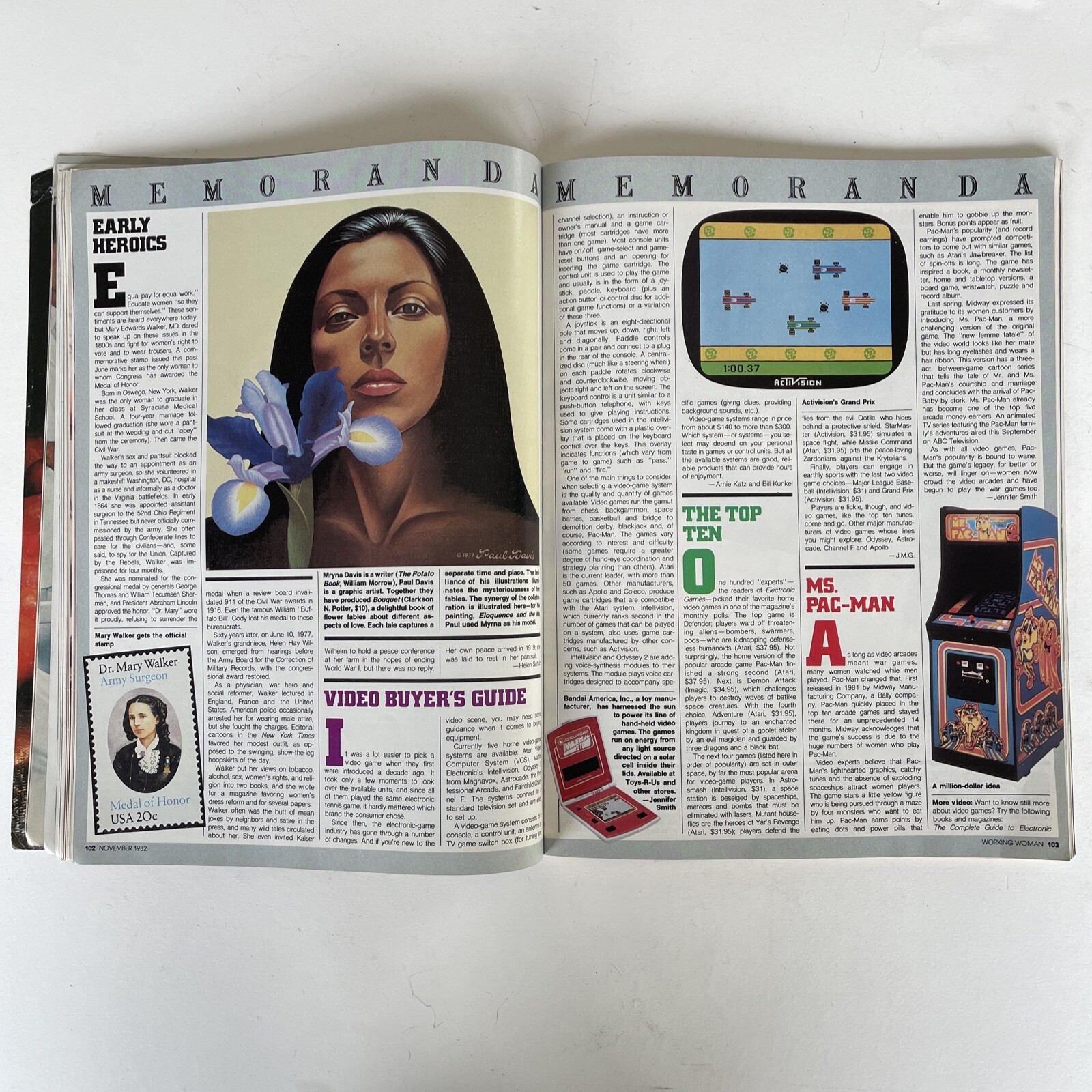Working Woman Magazine November 1982 Brief Article About Ms. Pac Man | eBay