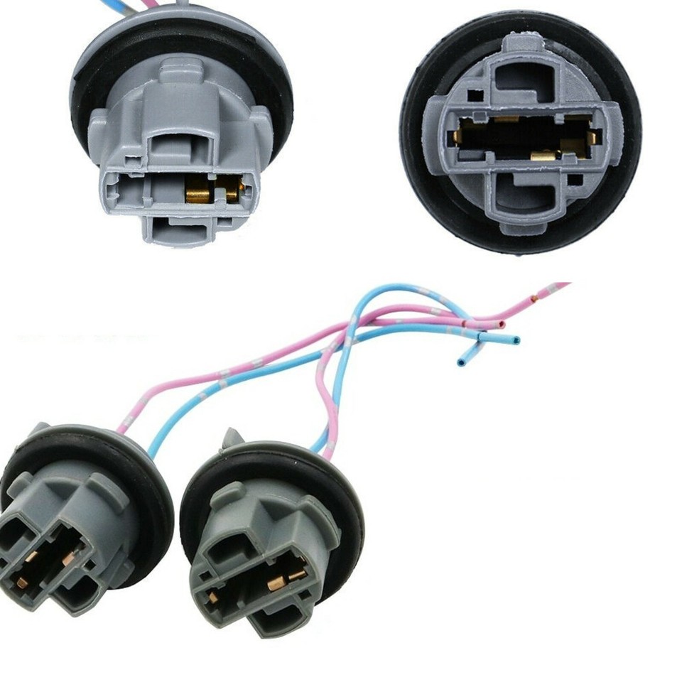 2Pcs 7440 Bulb Turn Signal Socket Connector Pigtail Harness Wire Plug ...