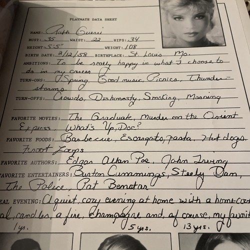 Play Boy Magazine July 1983 Ruth Guerri & Bonds Women & Carrie Fisher ...