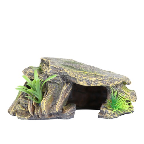 Tortoise House Turtle Sunbed Cave Decoration Fish Hideout Aquarium Tank ...