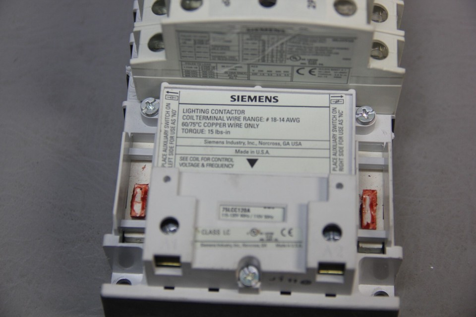 SIEMENS LIGHTING CONTACTOR 75LCC120A WITH 6 49LCPP2A MODULES | eBay