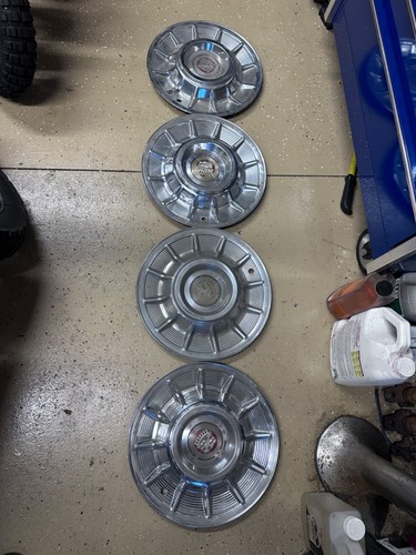 1957 57 original Cadillac hubcaps (4) with center caps | eBay