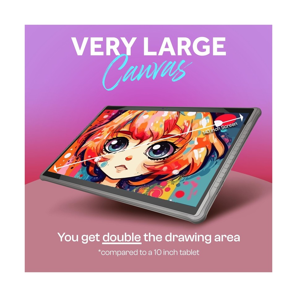X14 Largest Standalone Drawing Tablet • No Computer Needed • Pro Dra | eBay