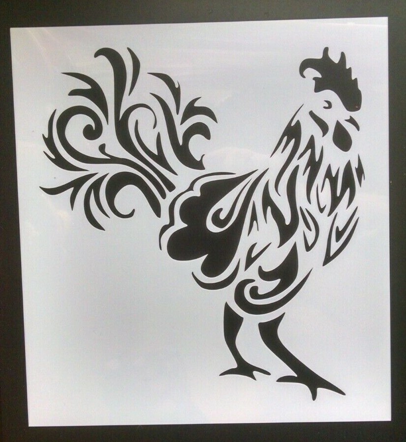 Pottery Rooster Stencil Designs Large Chicken Stencils Painting