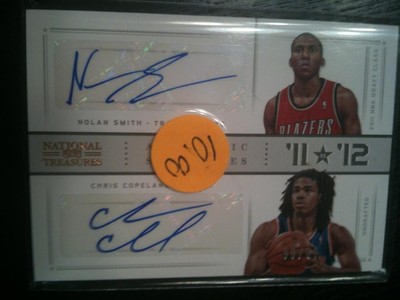 2012-13 NATIONAL TREASURES NOLAN SMITH CHRIS COPELAND AUTO 99/99 LAST ...