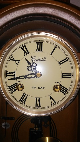Vintage Centurion 35 Day Wind-up Chiming Wall Clock With Key for sale ...