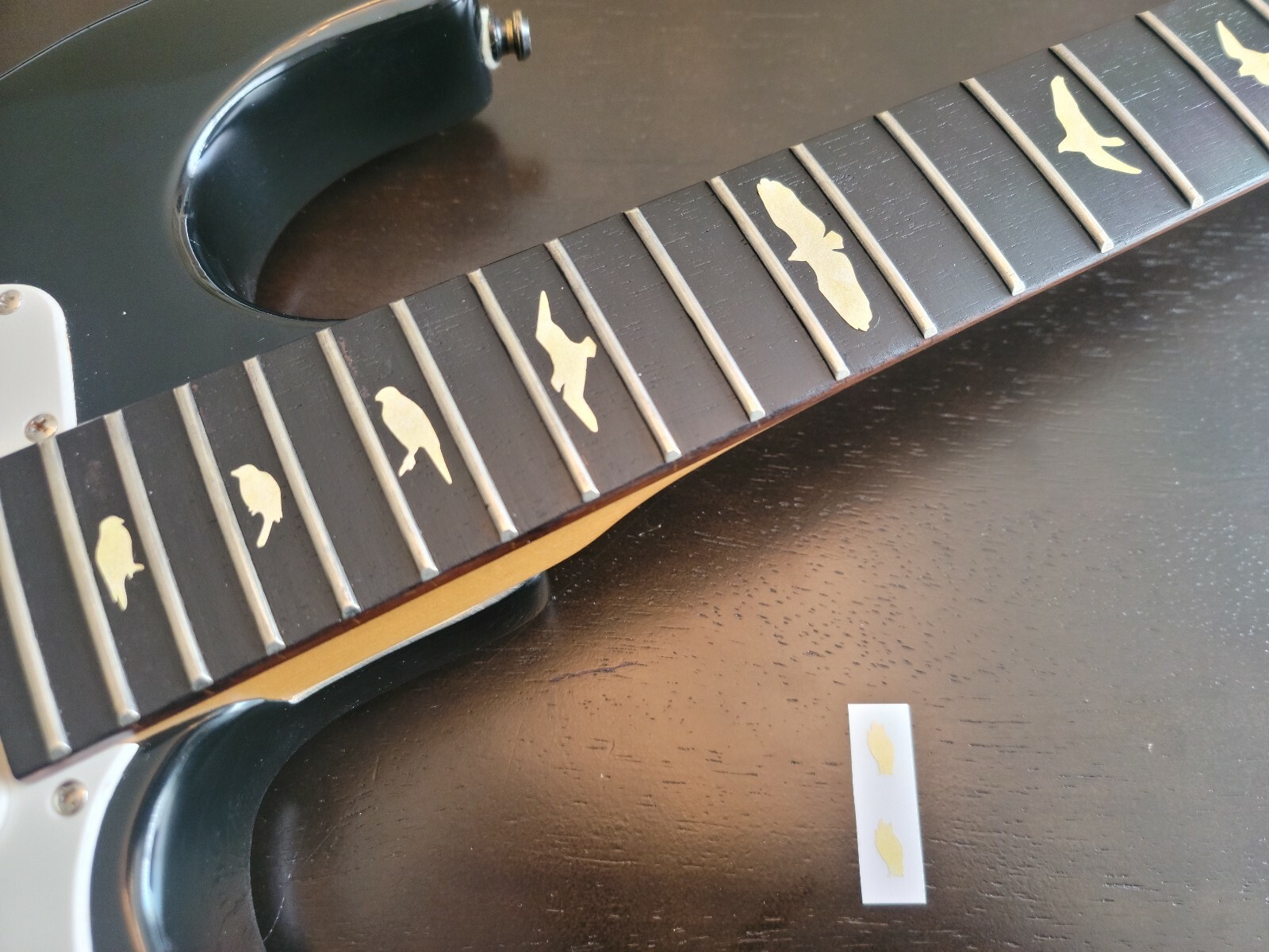 Antique/Aged Birds Design Fretboard Markers Vinyl Decals Inlays for Any ...