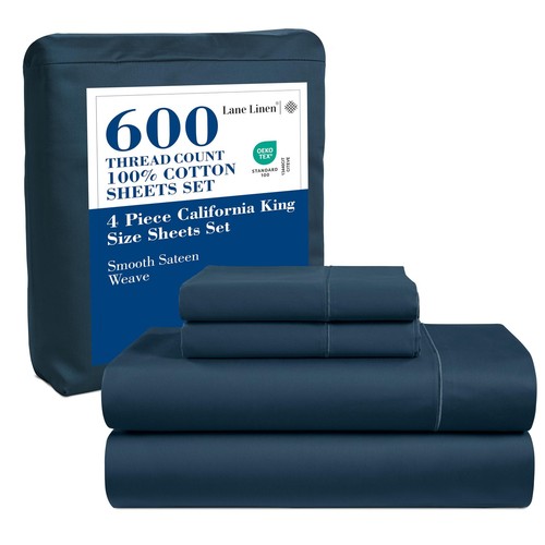 California King Sheet Sets - 4 PCs. 600 TC Cal King Sheet Set - 100% ...