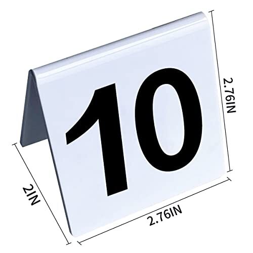 Table Number 110 Tents Style Acrylic Table Numbers Cards Signs For ...