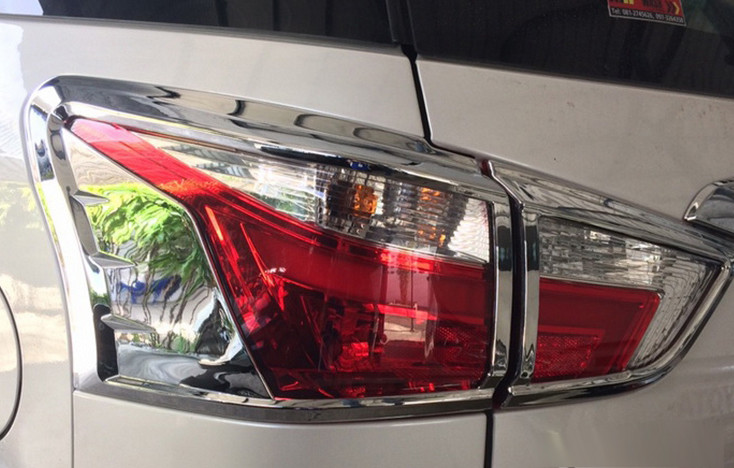 Chrome Head + Tail Light Cover Trim 1 Set Fit Isuzu Mux MU-X 2016-2018 ...