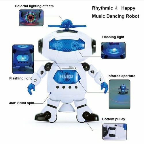 Mr. Hip-Hop Robot Dancer / Dancing, spinning, Flashing Toy Robot for ...