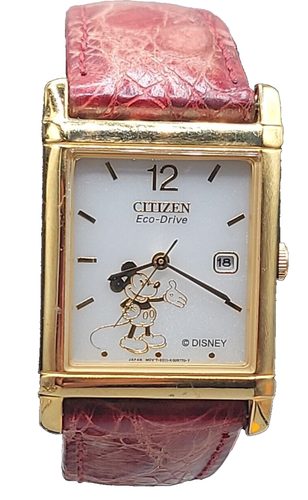 Citizen Disney Eco-Drive Watch Ladies Mickey Mouse 25mm MOP Dial Gold ...