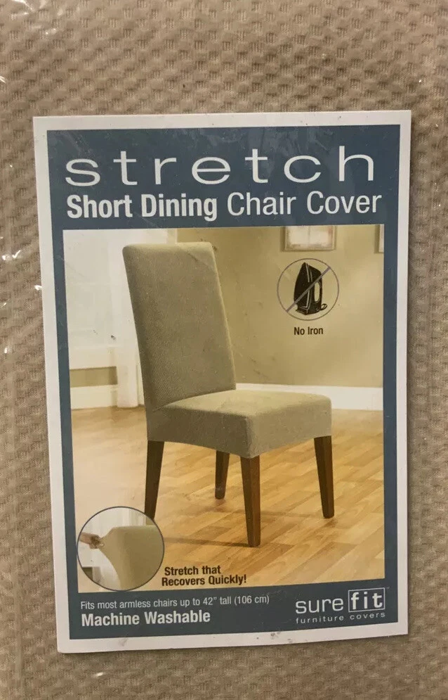 Sure Fit Stretch Pique Short Dining Room Chair Slipcover