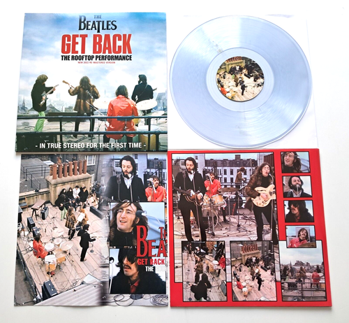 The Beatles - Get Back Rooftop Performance 2022 Clear Vinyl LP + Poster ...