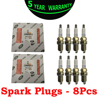 For Land Rover 8PCS Spark Plug Set for Range Rover & Sport - LR005253 ...
