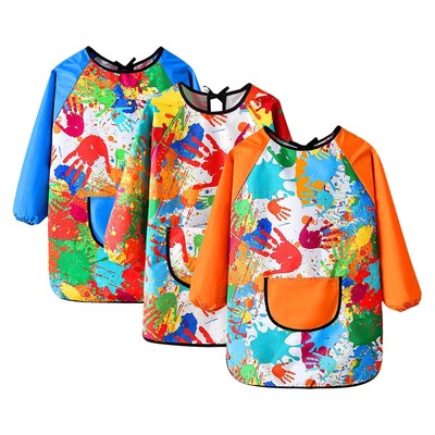 Plain Apron for Kids Toddler Washable Smock for Cooking Baking Painting ...