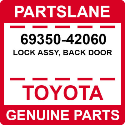 Toyota OEM Genuine Back Door Lock Actuator Trunk Lift Tailgate Hatch ...