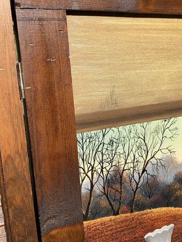 Original NY Artist Thomas Kerry Oil On Masonite Apples Still Life Barn ...