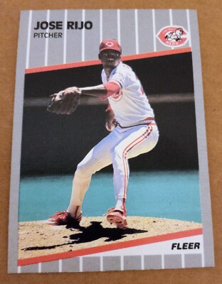 1989 Fleer JOSE RIJO Baseball Card #168. CINCINNATI REDS. | eBay