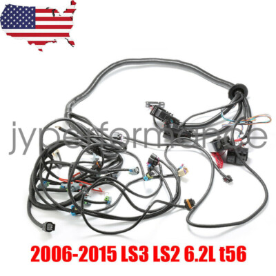 Fits 06-15 LS3 LS2 6.2L Standalone Harness TR6060 / T56 58X Drive By ...