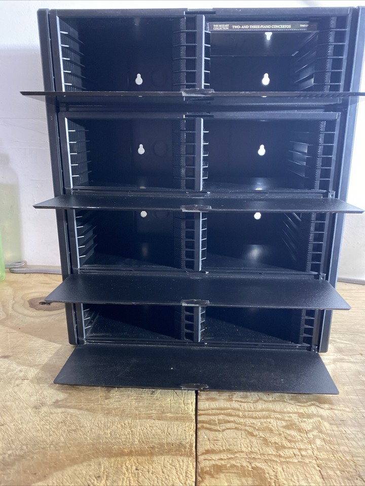 Laserline CD Storage Holds 48 Tower Drop Down Black 13.5" x 16" x 10 ...