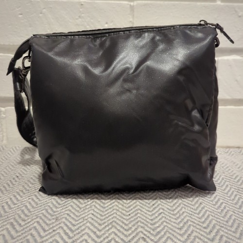 LUG Wander Crossbody Bag Quilted Purse Metallic Black | eBay