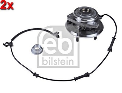 FEBI 2x Wheel Bearing Kit Front For JEEP Wrangler III 06-11 52060398AC ...
