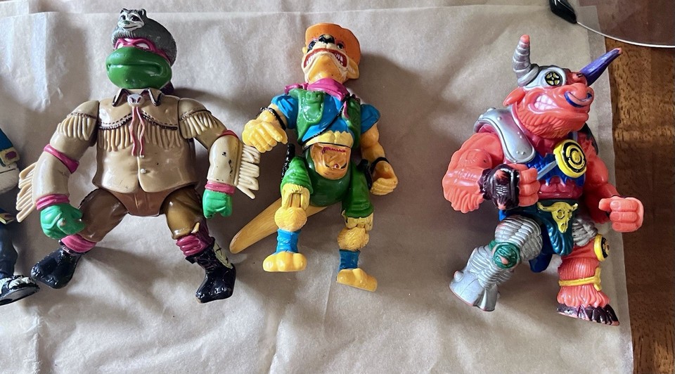 12 Vintage TMNT Figures, Misc Lot 1989-92 Teenage Mutant Ninja Turtles ...