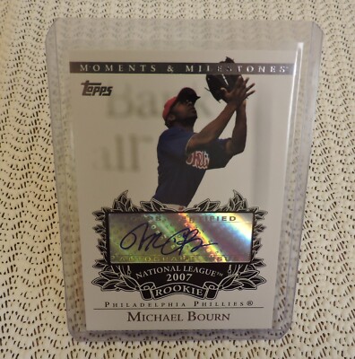2007 Topps Moments + Milestones Michael Bourn Rookie Auto | eBay