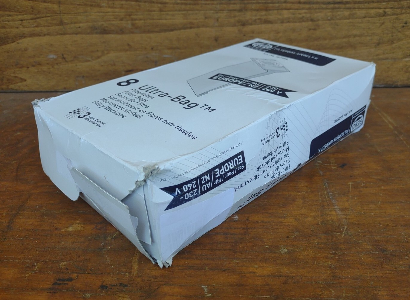 Sebo K Series Vacuum Cleaner Bags (Pack of 8) 6629ER Damaged Box | eBay