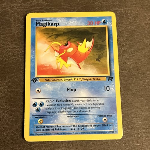 Pokemon Card Team Rocket 1st Edition Magikarp 47/82 | eBay