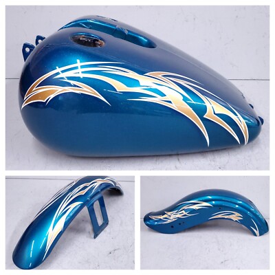 Harley-Davidson Dyna Wide Glide Custom Painted Tin Set Aqua FXDWG 61039 ...