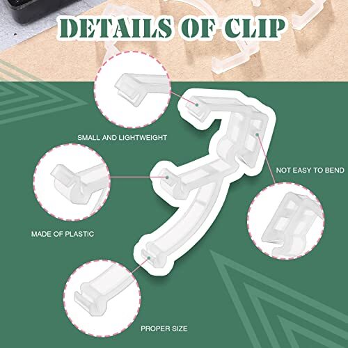 Valance Clips 2inch 20pcs Clear Plastic Hidden Retainer Holder For ...