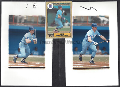 Jim Sundberg Royals 1987 Topps Original Extra Photos 5x8 Vault Archives ...