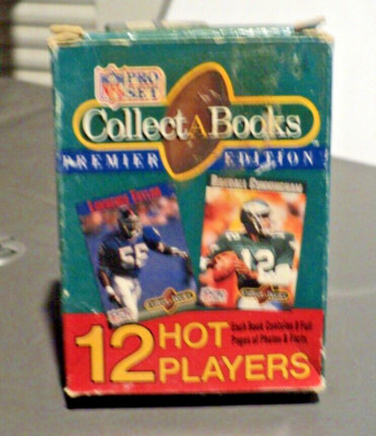 1990 NFL PRO SET Collect A Books Premier Edition: 12 Cards: 8 Pages per ...
