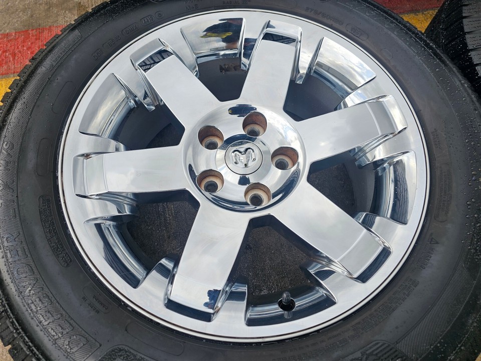 20" Dodge Ram 1500 OEM chrome wheels rims 2365 tires MICHELIN | eBay