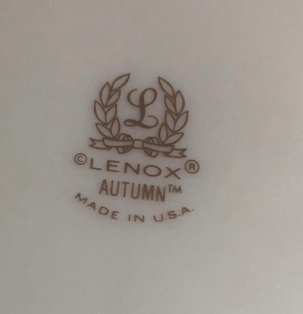 Lenox China AUTUMN Two - Handled Tureen Gold Backstamp - MINT, NEVER ...