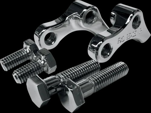 LA Choppers Chrome 1in Rear Lowering Kit Harley Dyna Wide Glide 95-05 ...